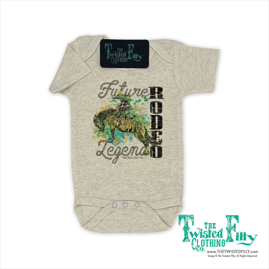 Future Rodeo Legend Bronc - Infant One Piece - Oatmeal – The Twisted ...