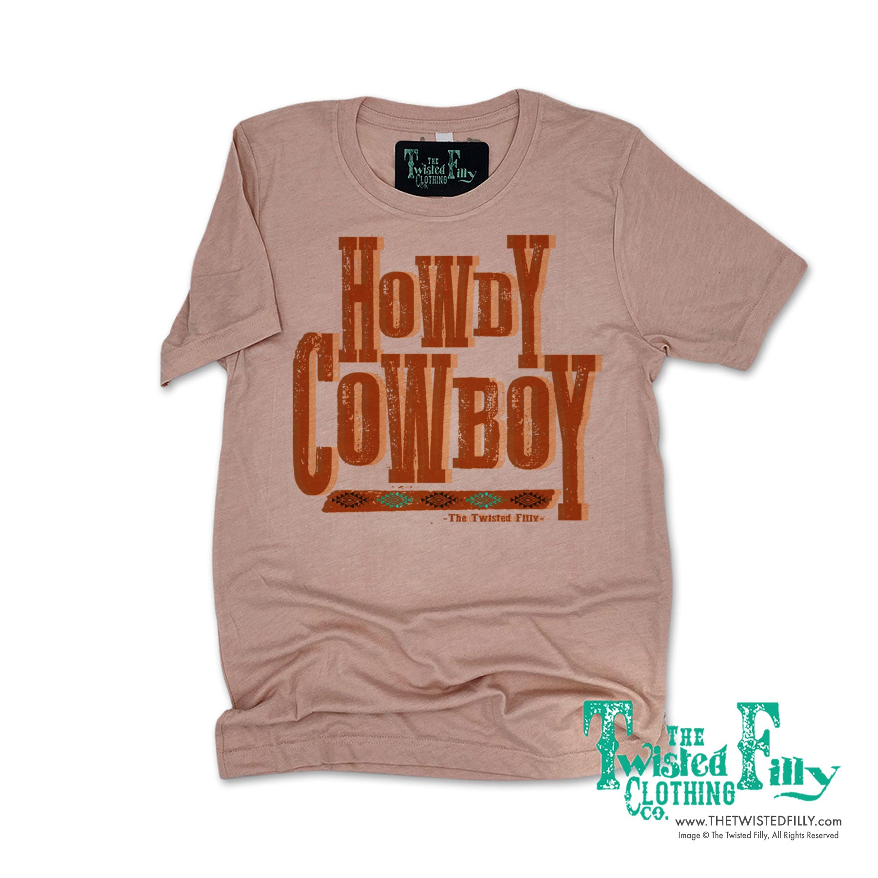 Howdy Cowboy - S/S Adult Crew Neck Ladies Tee - Assorted Colors – The ...